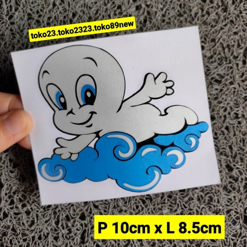 Jual stiker cutting motor stiker kartun casper lucu | Shopee Indonesia