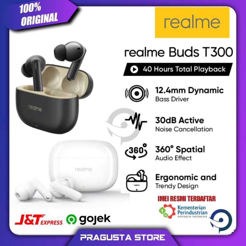 Jual Realme Buds T300 Original 100% Garansi Resmi 1 Tahun Realme Indonesia | Shopee Indonesia