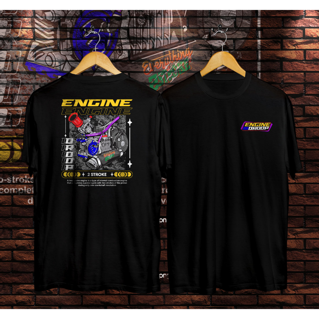 Jual KAOS 2 STROKE ENGINE DROOP RACING TERBARU BAJU KAOS PRIA DEWASA ...