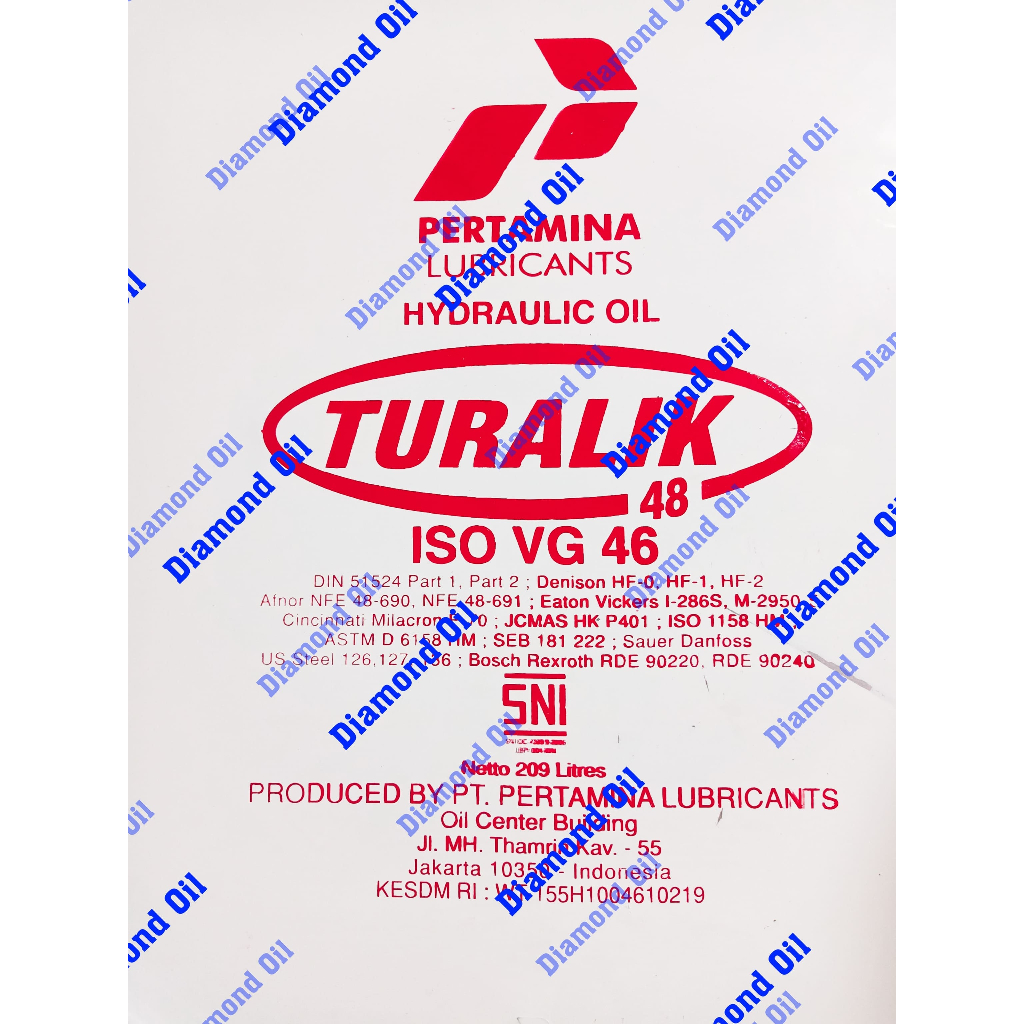Jual Oli Pelumas Hidrolik Pertamina Turalik 48 Drum | Shopee Indonesia