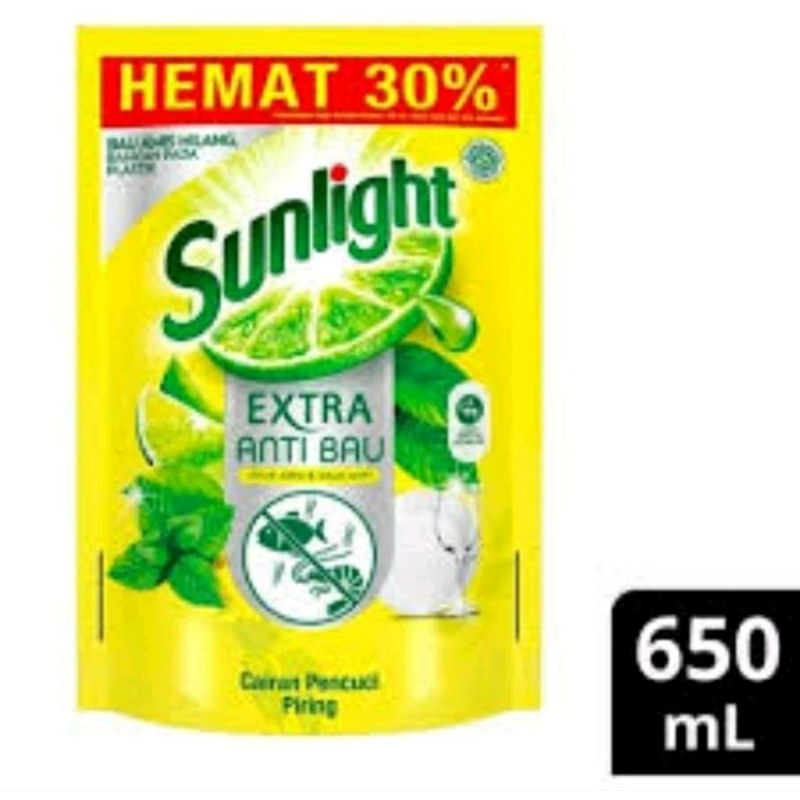 Jual Sunlight Sabun Cuci Piring Refill 650Ml | Shopee Indonesia
