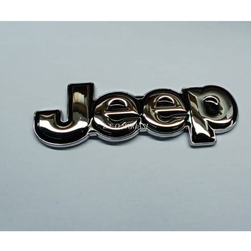 Jual Emblem Besi Metal JEEP Chrome-Hitam | Shopee Indonesia