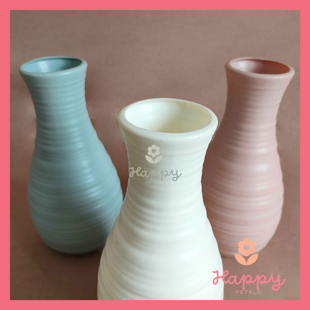 Jual Plastic Ceramics Texture Flower Vas Bunga Plastik Buatan Dekorasi ...