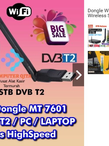 Jual Dongle Wifi MT7601 Adepter Wireless STB MT 7601 Receiver Antena Stick set Top Box polytron ...