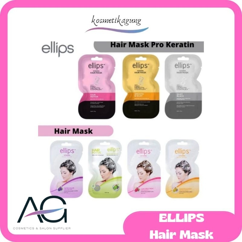 Jual ELLIPS Hair Mask | Pro Keratin | 20 gr | Shopee Indonesia