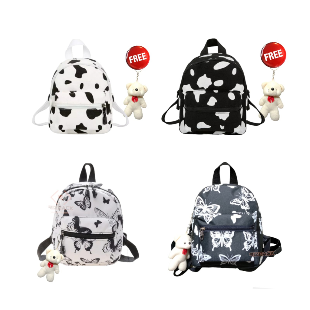 Jual Tas Ransel Mini Motif Sapi / Tas terbaru Tas Ransel Mini Wanita ...
