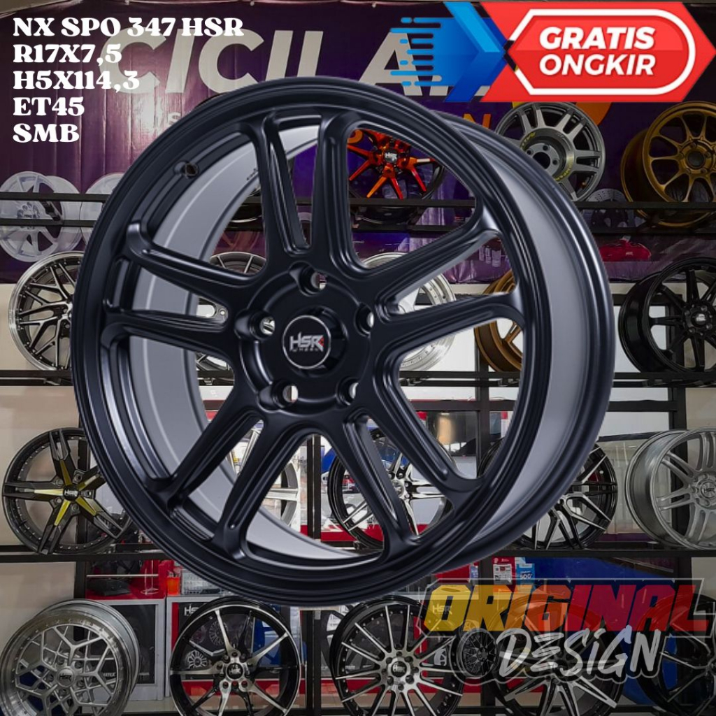 Jual Velg Mobil Ring 17 HSR NX SPO R17 Untuk SCROSS , XOVER , ERTIGA , VOXY | Shopee Indonesia