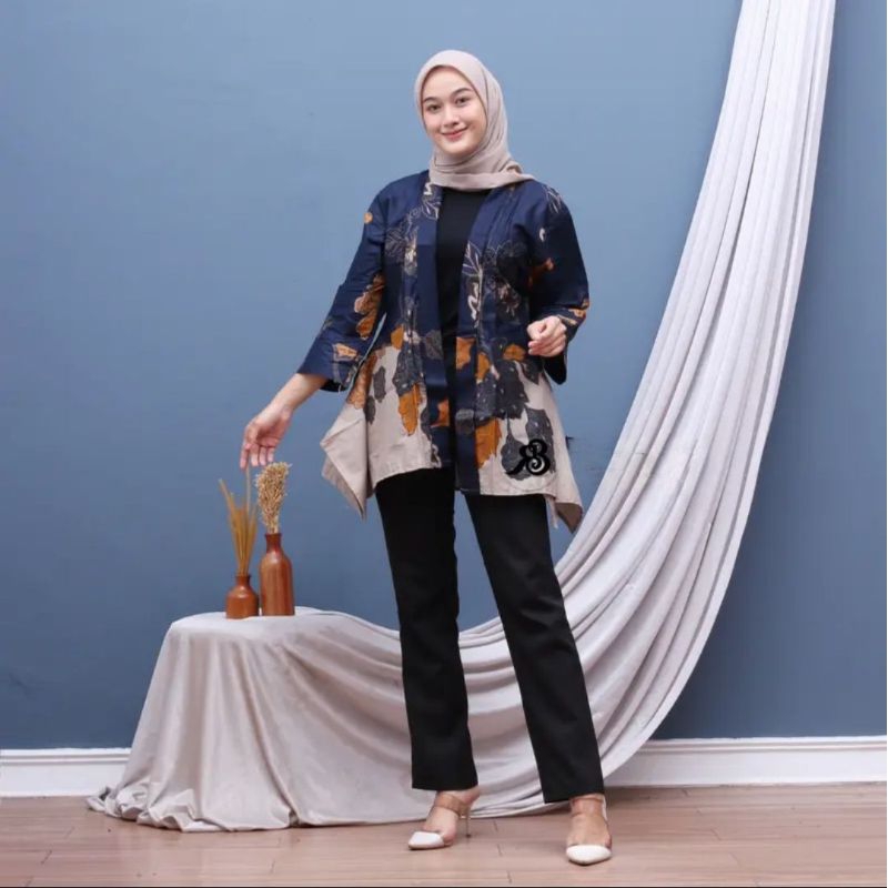 Jual Batik DuaPutri || BLAZER BATIK WANITA MODERN BLEZER WILLY OUTER ...