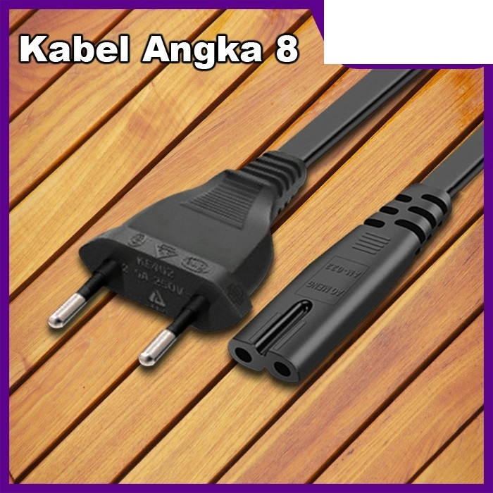 Jual Kabel Power Kabel Angka 8 / Kabel Power Printer Panjang 1.5 Meter ...