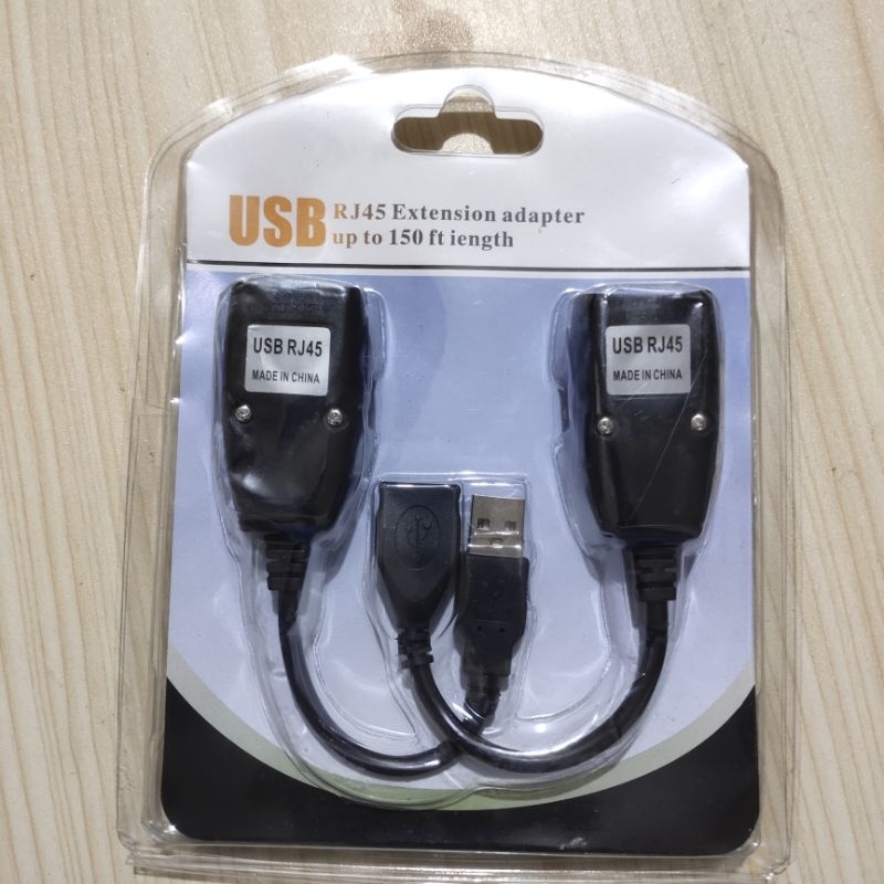 Jual USB RJ45 EXTENSION ADAPTOR UP TO 150FT LENGTH / USB EXTENDER VIA ...