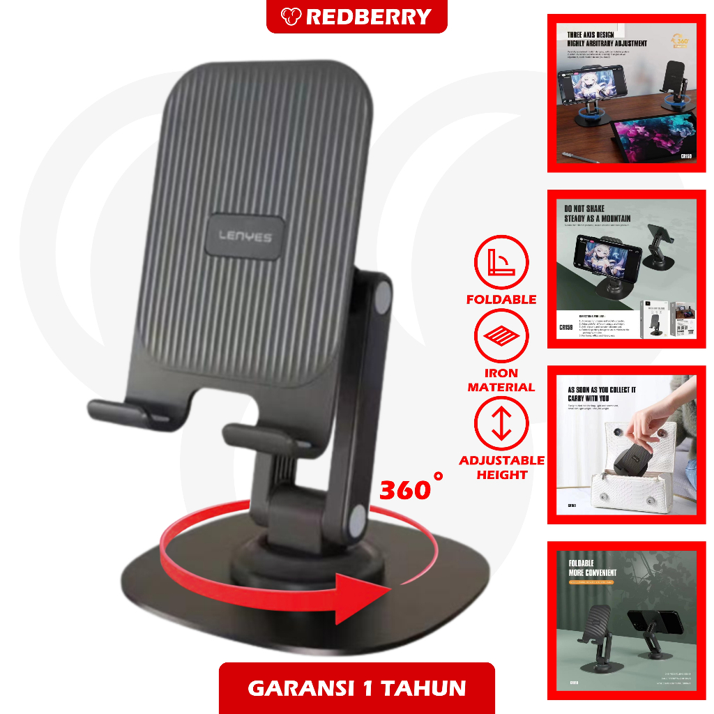 Jual Holder lipat putar LENYES CR159 Stand dudukan pegangan bracket HP ...