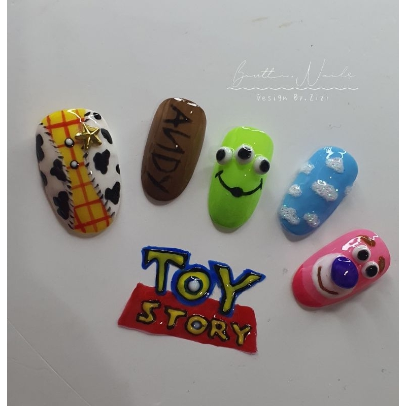 Jual PRESS ON NAILS TOY STORY/FAKE NAILS/CUSTOM NAILS/WEDDING NAILS ...