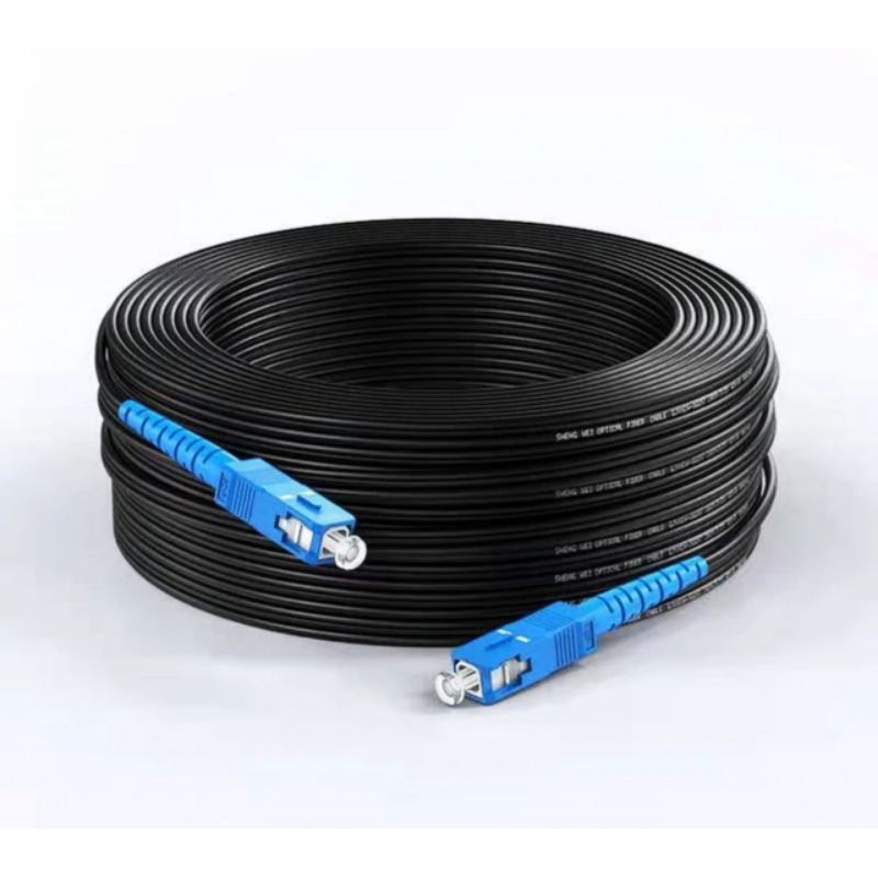 Jual cable fiber optic outdoor 50m / kabel fo outdoor 50 meter | Shopee ...