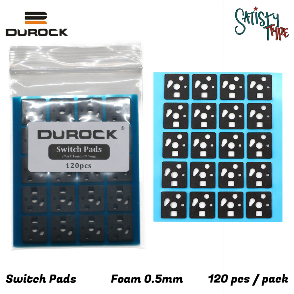 Jual Durock Switch Pads Poron Foam 0.5mm (Black, 120pcs/pack) | Shopee Indonesia