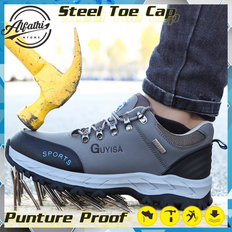 Jual [Promo] Sepatu Safety Sport Alfathi New Original By Guyisa Grey ...
