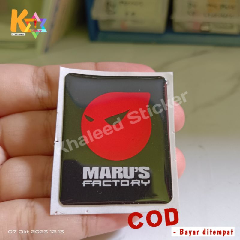 Jual Stiker timbul Emblem Marus Factory STIKER MOTOR Dasi vespa STIKER ...