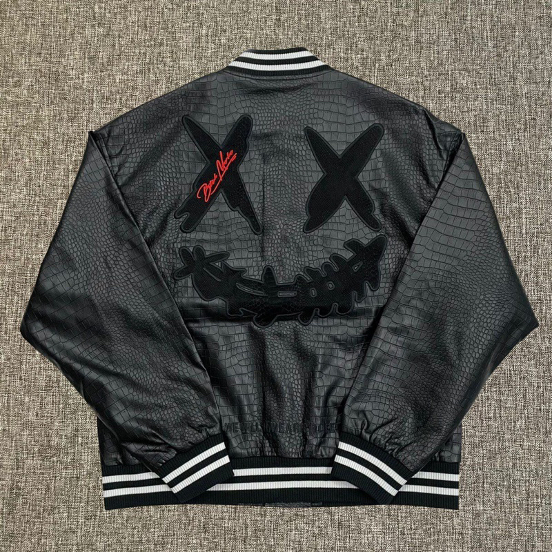 Jual RIC Ricky Is Clown Black Mamba Varsity Jacket Black Original ...