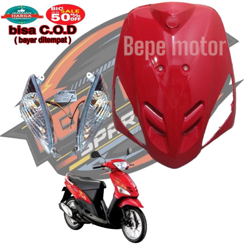 Jual PANEL TAMENG DEPAN MOTOR YAMAHA MIO SPORTY WARNA MERAH CABE ...