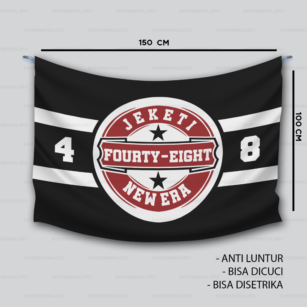 Jual BENDERA JKT48 JEKETI FOURTY EIGHT NEW ERA | Shopee Indonesia