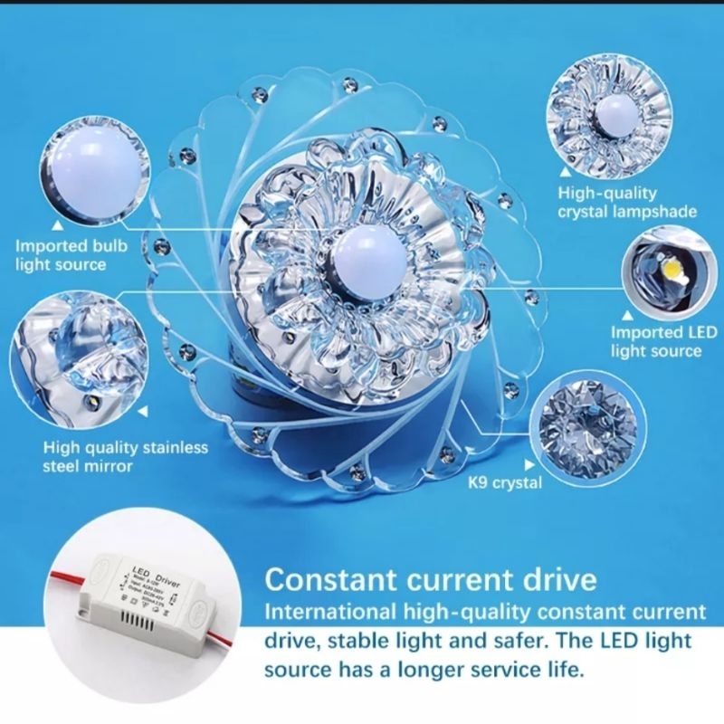 Jual LAMPU LED PLAFON BUNGA MEWAH / LAMPU HIAS RGB / LAMPU LANGIT ...
