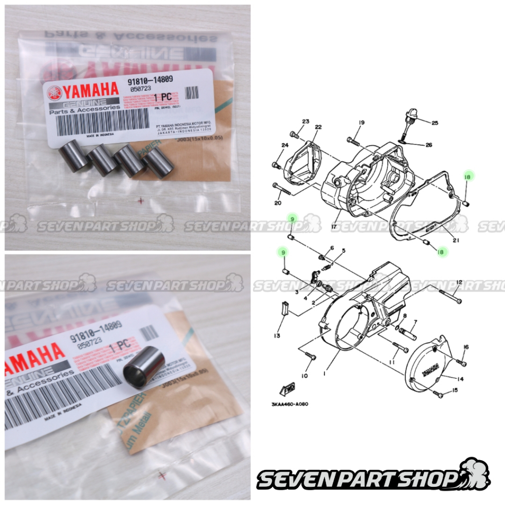 Jual PIN DOWEL BOSH BLOK MESIN KALTER CRANKCASE RX KING RXKING RXK RXS ...