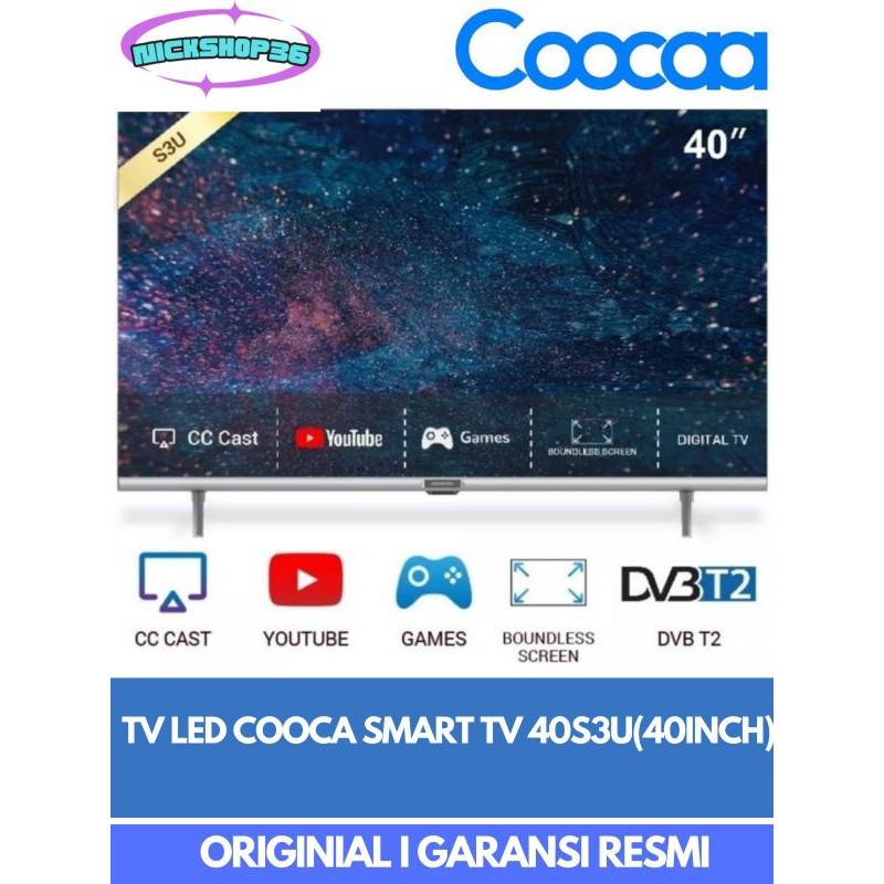 Jual TV LED COOCAA SMART TV 40S3U(40INCH) | Shopee Indonesia