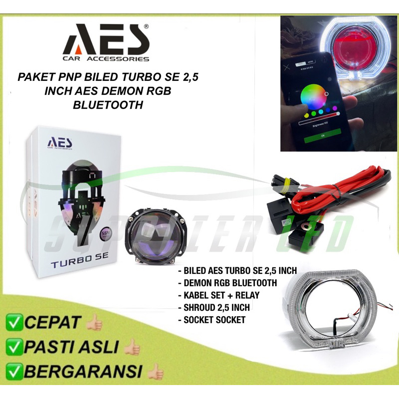 Jual PAKET PNP Biled AES Turbo SE 2.5 Inch WST GEN 3 Demon RGB ...