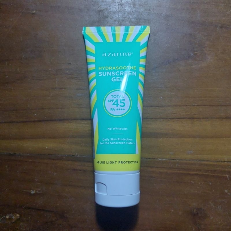 Jual Azarine Hydrasoothe Sunscreen Gel SPF 45 PA++++ 50ml | Shopee Indonesia