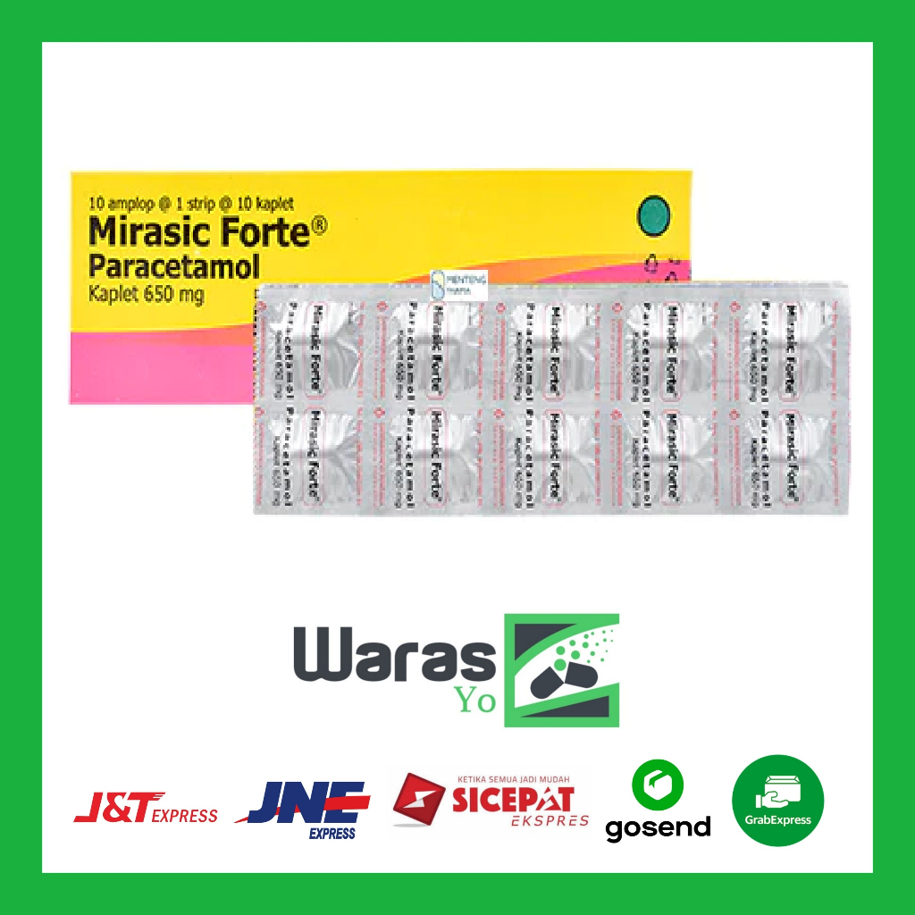 Jual [SW] Mirasic Forte 650 mg 10 Tablet - Obat Nyeri dan Demam ...