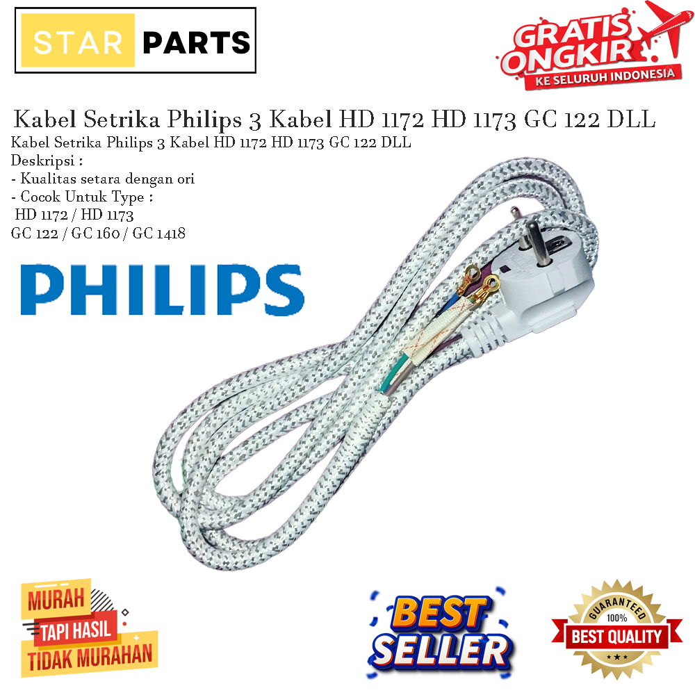 Jual Kabel Setrika Philips dan Merk lainnya | Shopee Indonesia