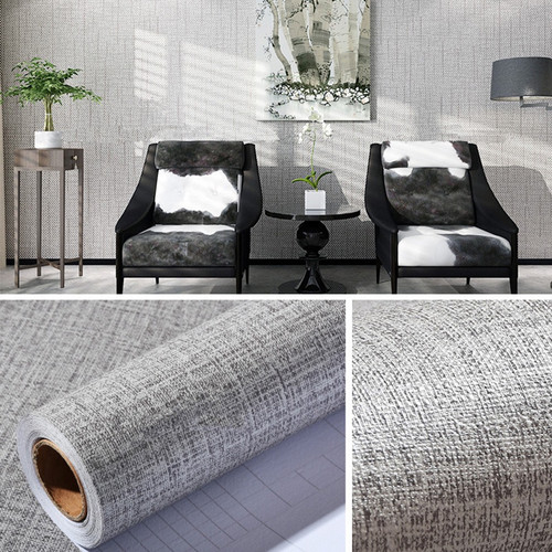 Jual Wallpaper Sticker ABU TEXTURE abu serat kain tekstur ABU TK KHAKI ...