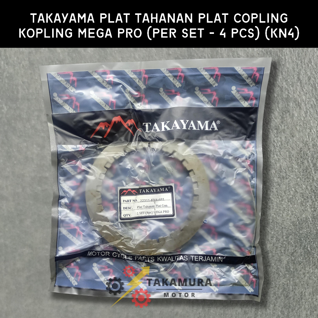 Jual Takayama Plat Tahanan Plat Copling Kopling Mega Pro 2006-2009 (Per Set - 4 pcs) (KN4 ...
