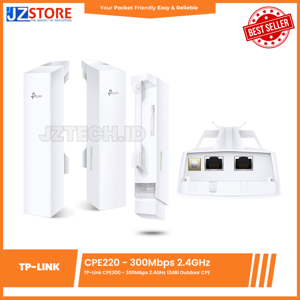 Jual TPLink CPE220 2.4GHz 300Mbps 12dBi Outdoor CPE | Shopee Indonesia