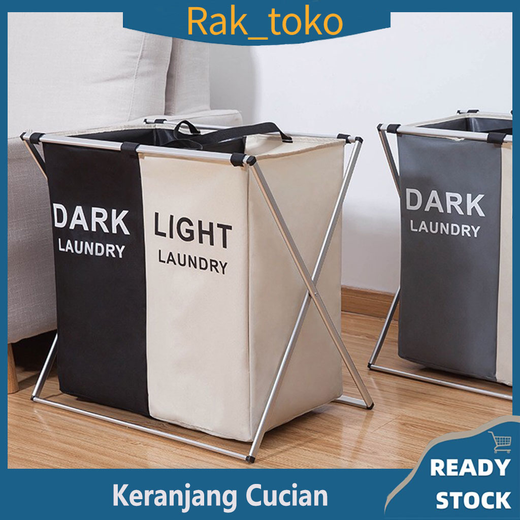 Jual Laundry Bag 3 in 1 Keranjang Baju Kotor Cucian Keranjang Pakaian ...