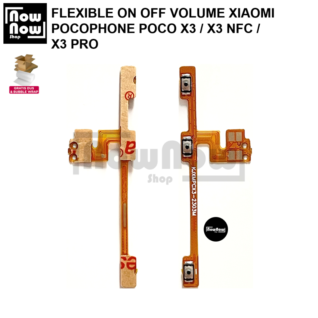 Jual Flexible ON OFF Volume Xiaomi POCOPHONE Poco X3 / X3 NFC / X3 Pro Tombol Power Volume ...