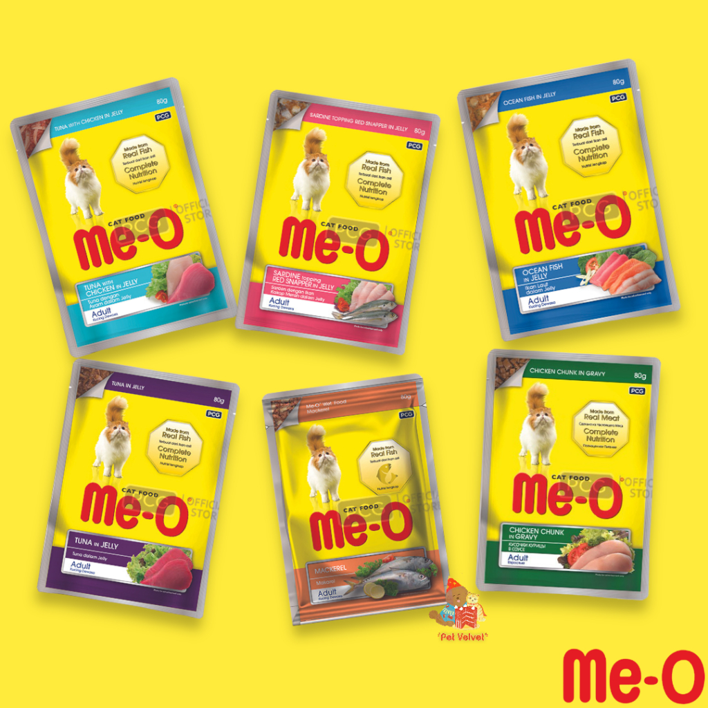 Jual Me-o Adult Cat Wet Food Pouch 80g - Makanan Basah Kucing MEO ...
