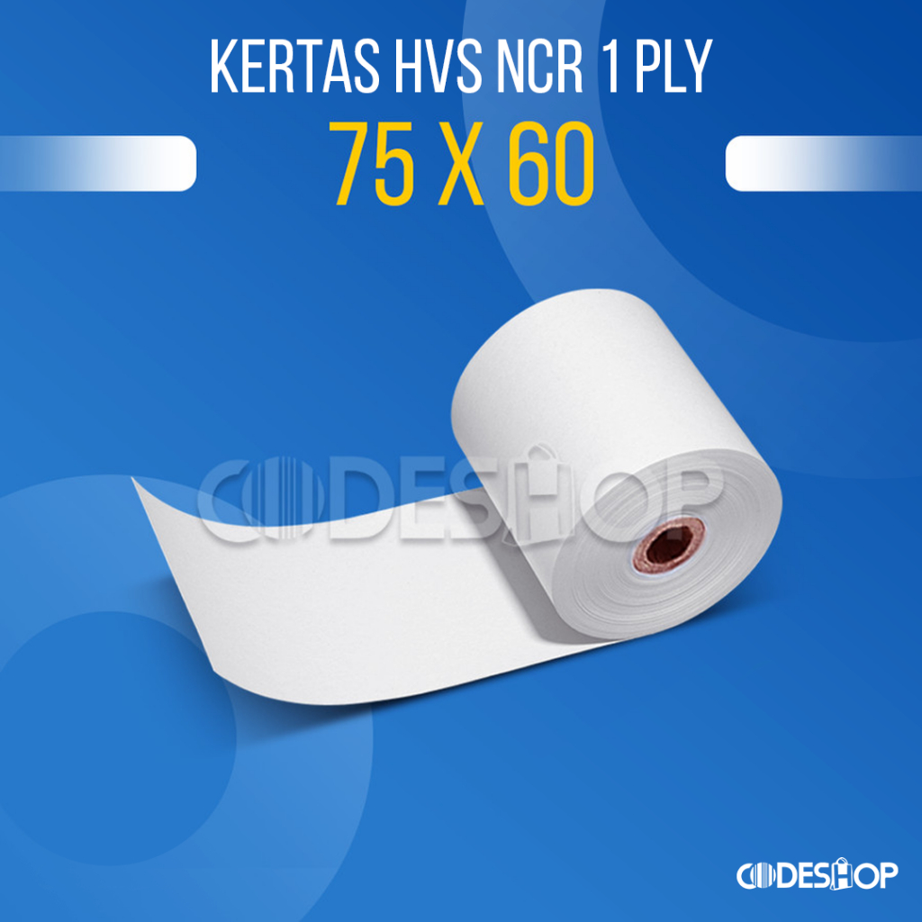 Jual Kertas Ncr Ukuran 75x60 Mm 1 Ply Struk Printer Dot Matrix 75x60mm Shopee Indonesia