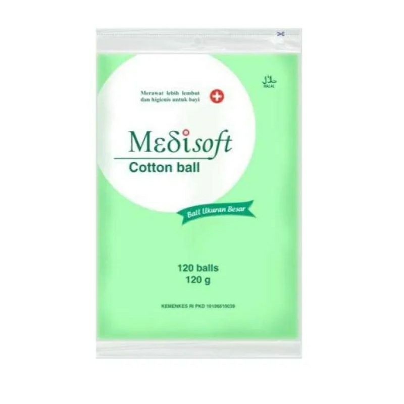 Jual READY STOK - Medisoft Cotton Ball isi 120 Balls / Kapas Bulat ...