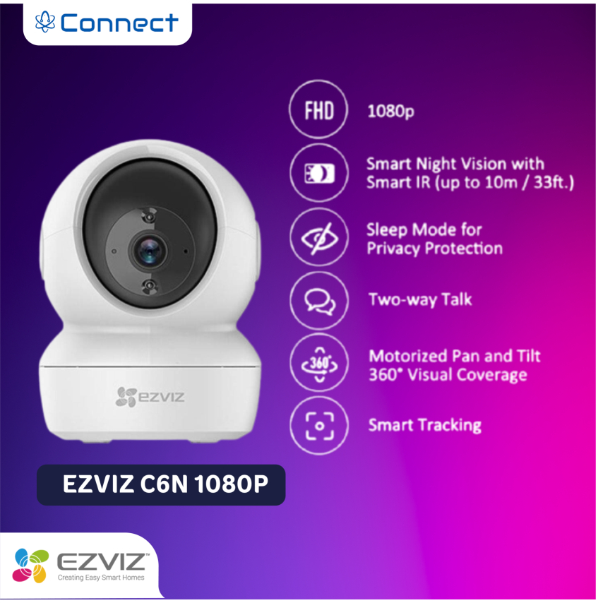 Jual Ezviz C6N 2MP Smart Wifi Pan Tilt IP Camera CCTV Indoor 1080p ...