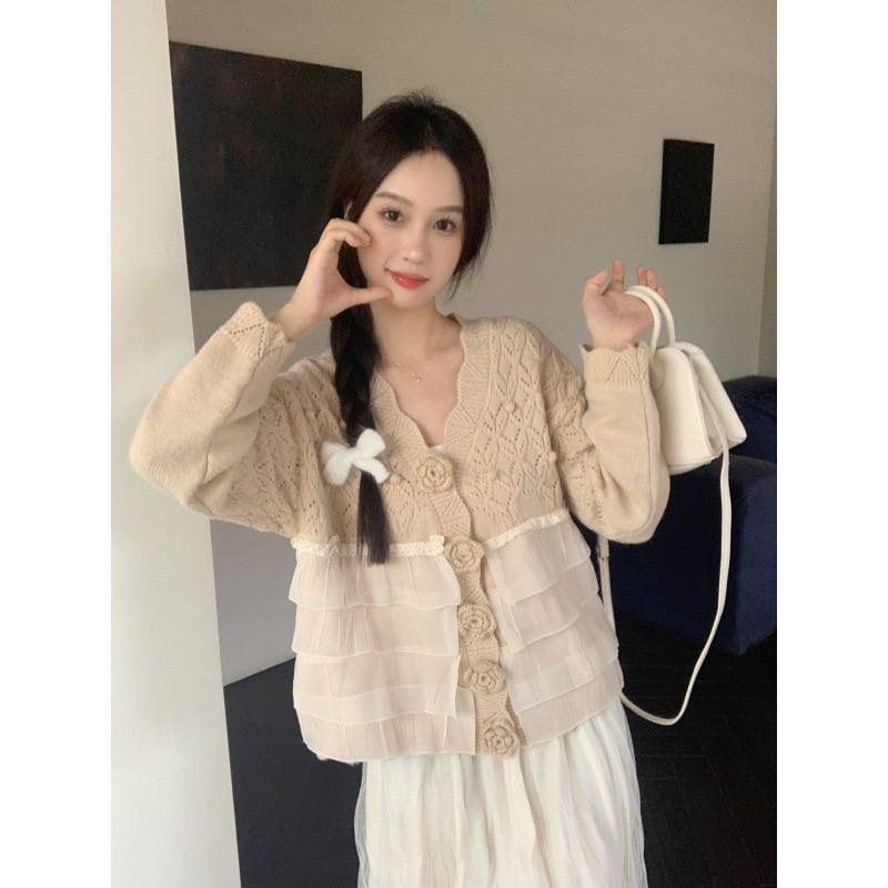 Jual 22341 Cardi Viral Wanita rample Gelombang kekinian premium/Outer ...