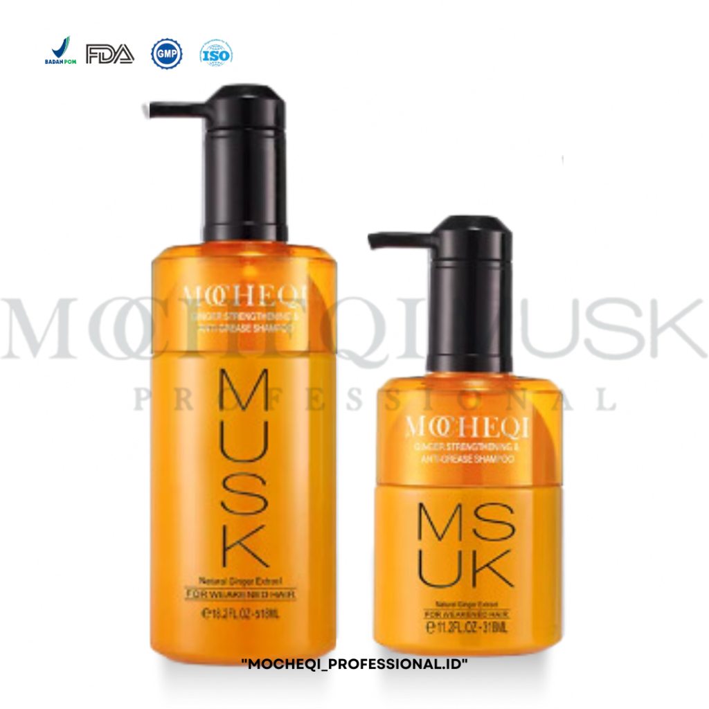 Jual Shampoo Ginger Strengthening & Anti Grease MOCHEQI MUSK | Shopee ...