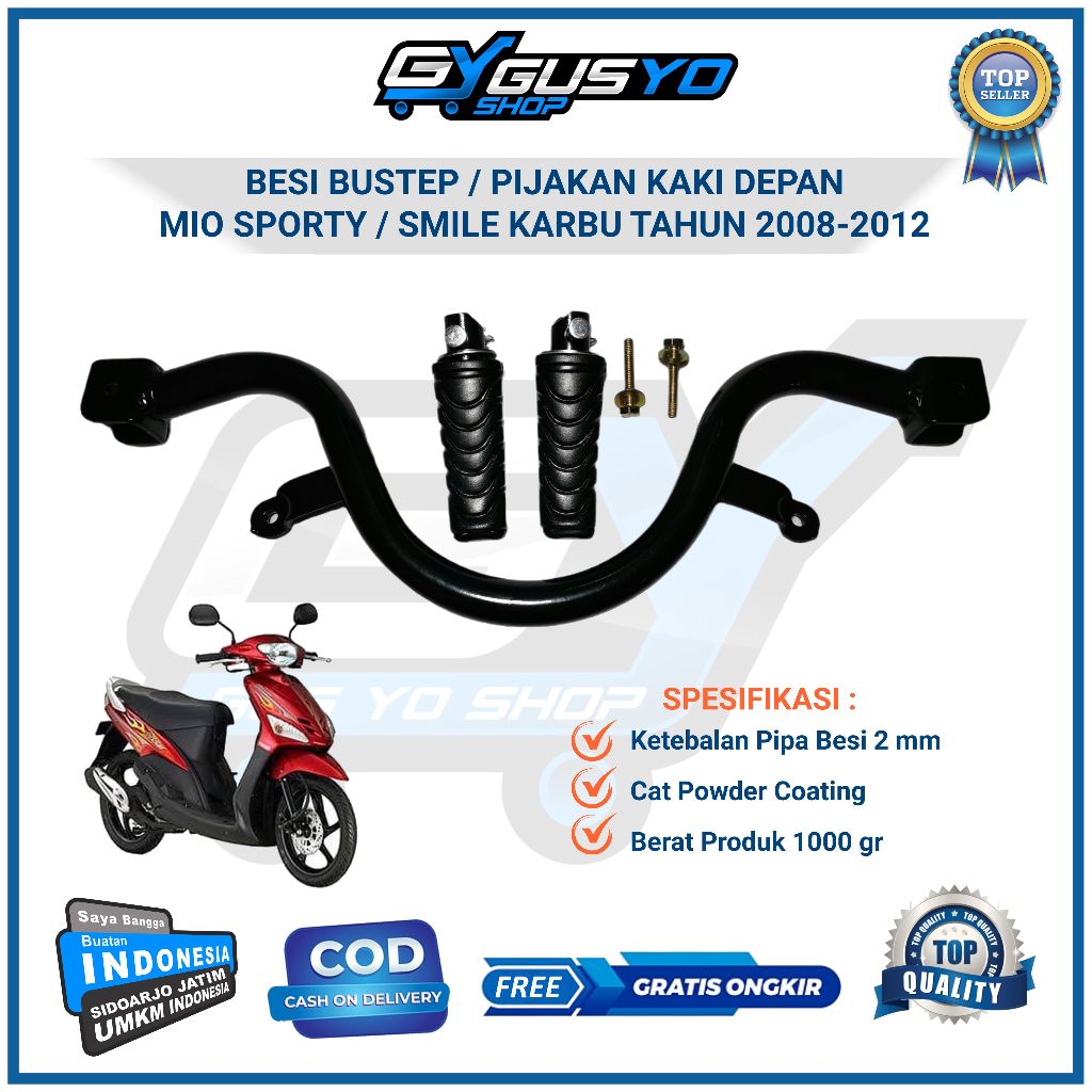 Jual Pijakan kaki Bastep Footstep Beat Vario Scoopy Genio Mio Xeon ...
