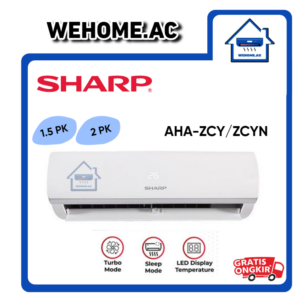 Jual AC Sharp 1.5 - 2 PK AHA- ZCY AC Sharp Standard | Shopee Indonesia