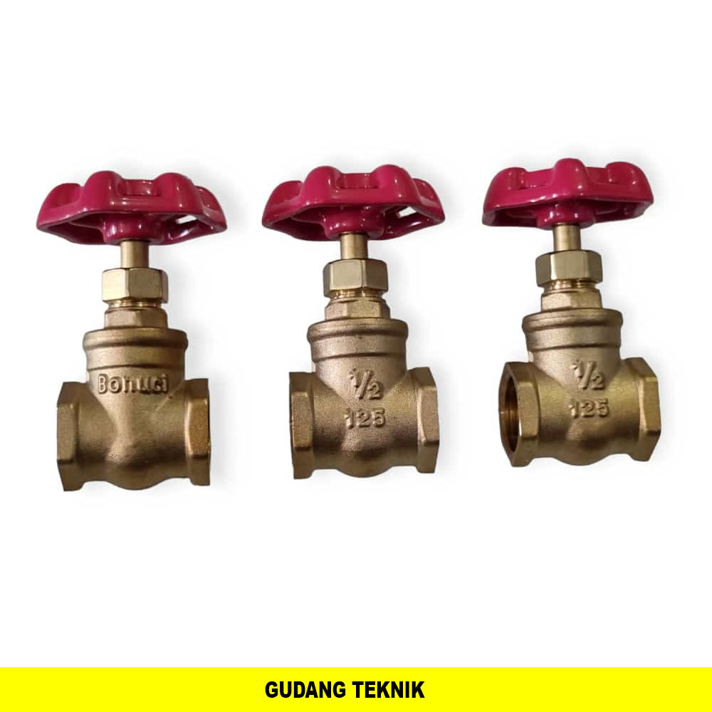 Jual STOP KRAN GATE VALVE KUNINGAN KRAN PDAM MURAH 1/2" DRAT Mirip Onda Bagus | Shopee Indonesia