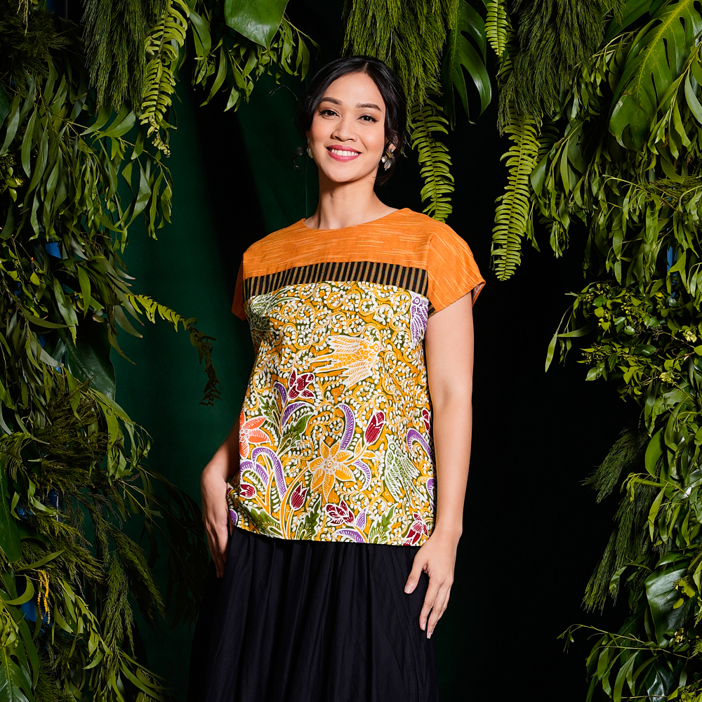 Jual NONA RARA - Dian Lasem T2119, Baju Batik Kasual Modern | Shopee ...