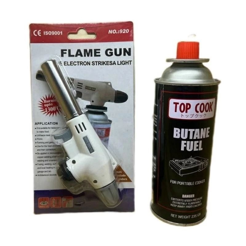 Jual flame gun gas torch blow torch kepala las pemantik otomatis | Shopee Indonesia