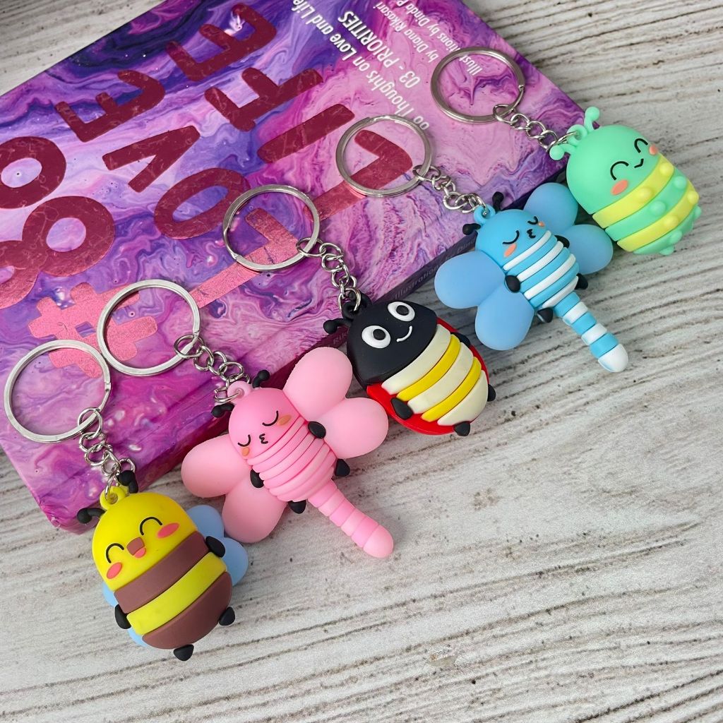 Jual Gantungan Kunci Serangga Insect Lucu Ukuran 7 x 7 x 5 cm Bahan ...