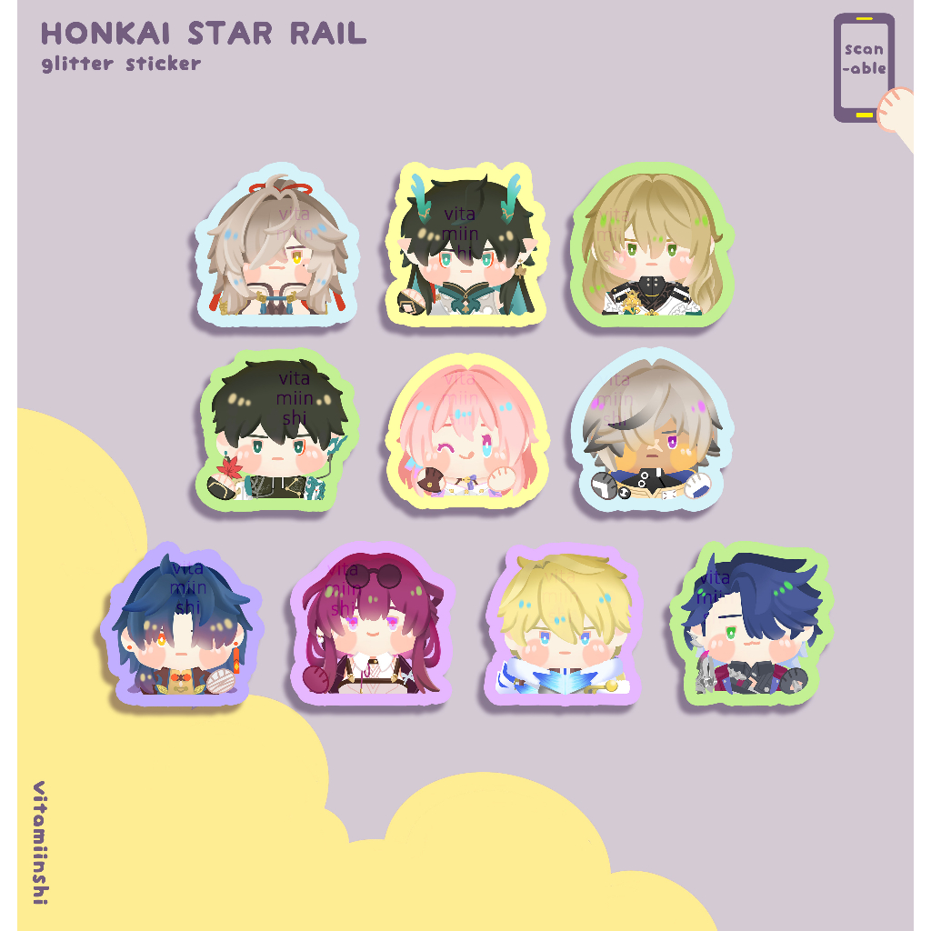 Jual Glitter Sticker Honkai Star Rail | Shopee Indonesia