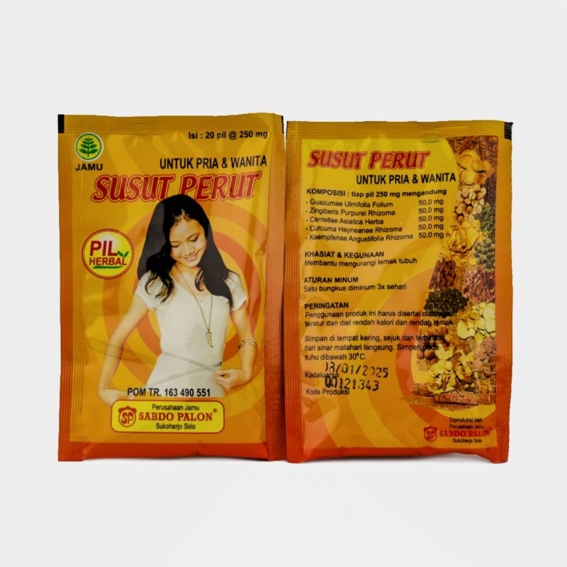 Jual Jamu Pil Susut Perut - Sabdo Palon ( 1 Pack isi 10 Sachet ...