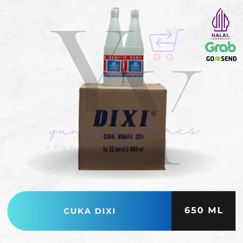 Jual 1 Dus Isi 12 Botol Cuka Dixi 650 ml | Shopee Indonesia